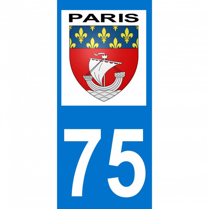 Blason Paris + Département 75