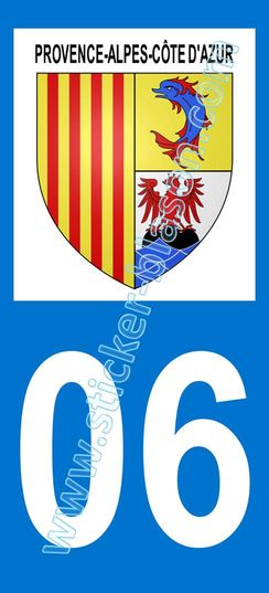 Blason PACA + Département 06-Alpes Maritimes
